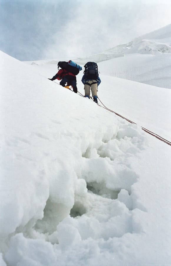 High mountaineering stock photo. Image of climbers, shan - 853532