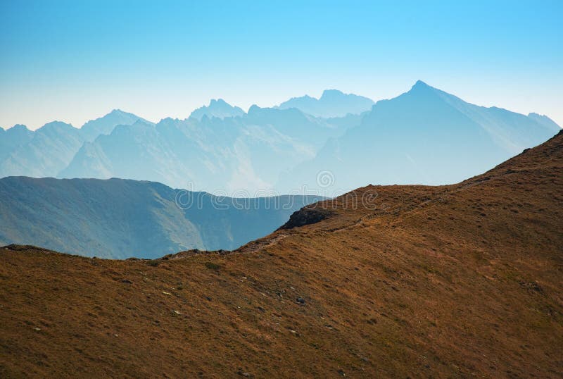 High Mountains on the Horizon Stock Photo - Image of high, slovakia ...