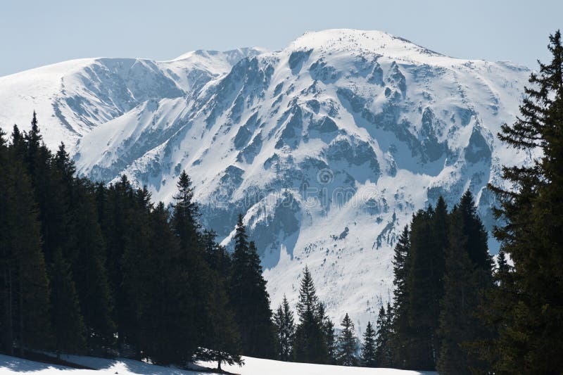 High mountains in Styria stock image. Image of snow - 114648289