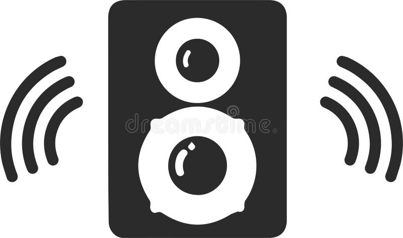 High Noise Level Icon, High Sound, Loud Sound Noise Black Vector Icon ...