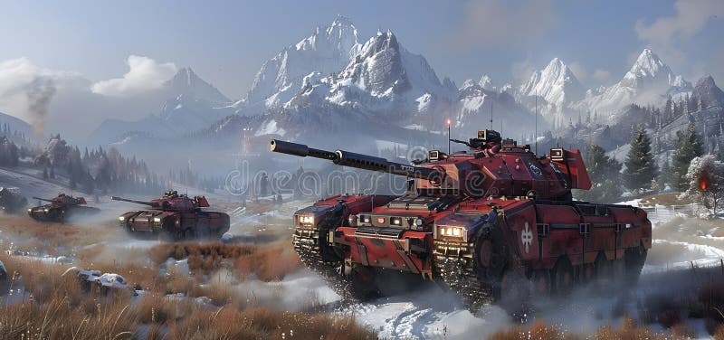 High-octane Battle between Two Opposing Countries Complete with Tanks ...