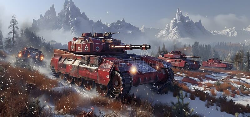 High-octane Battle between Two Opposing Countries Complete with Tanks ...