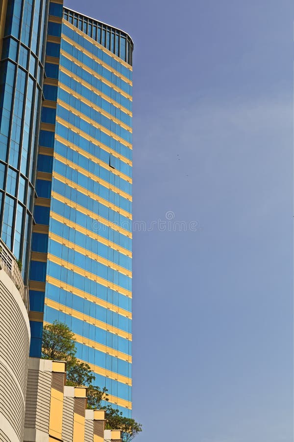 High Office Building in the Morning Sky Stock Image - Image of city ...