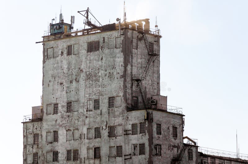 High Old Prison Building in Ukraine Stock Image - Image of structure ...