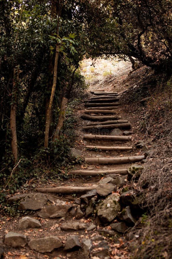 High Old Stairs in the Mountain Stock Photo - Image of stairs, large ...