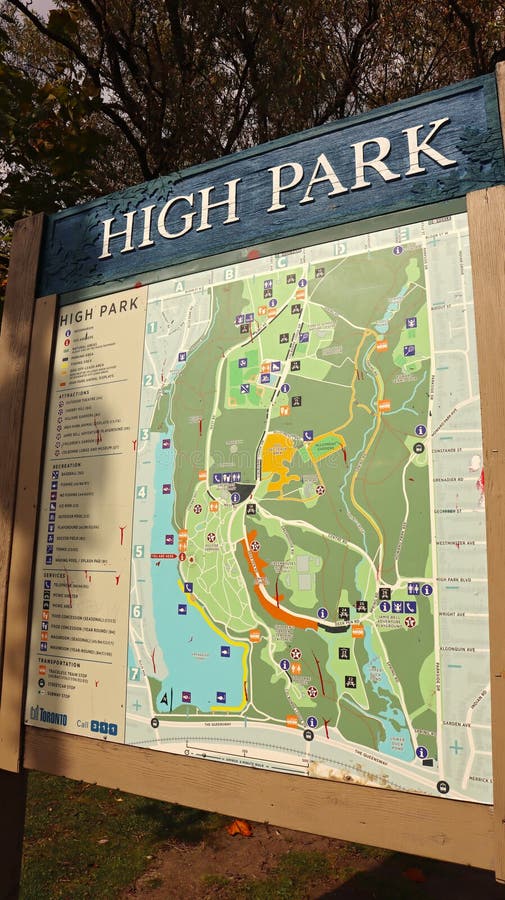 High Park Map Signage Stock Photos - Free & Royalty-Free Stock Photos ...