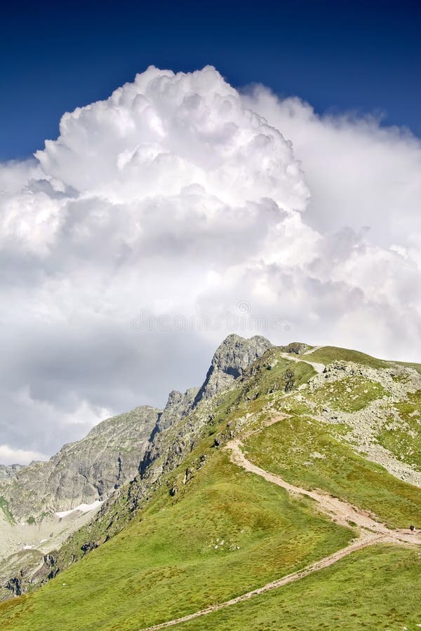 High peak stock image. Image of path, krzyzne, pond, pass - 15879461