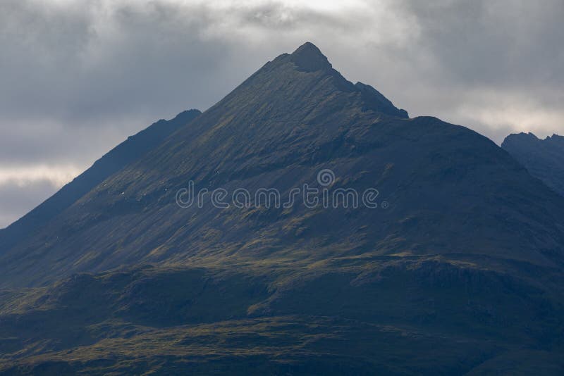 High Peak Isle of Skye stock image. Image of dusk, hill - 204832905
