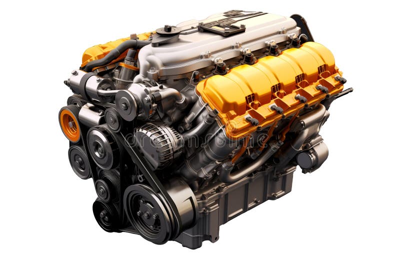 High-performance Automotive Engine Featuring Modern Design for Racing ...