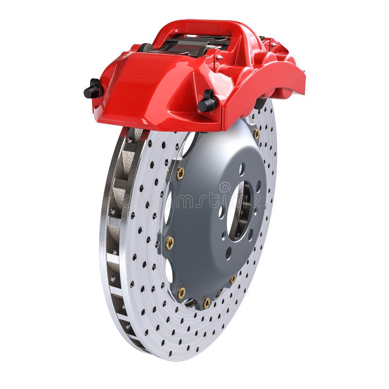High-performance Car Disc Brake System Stock Illustration ...