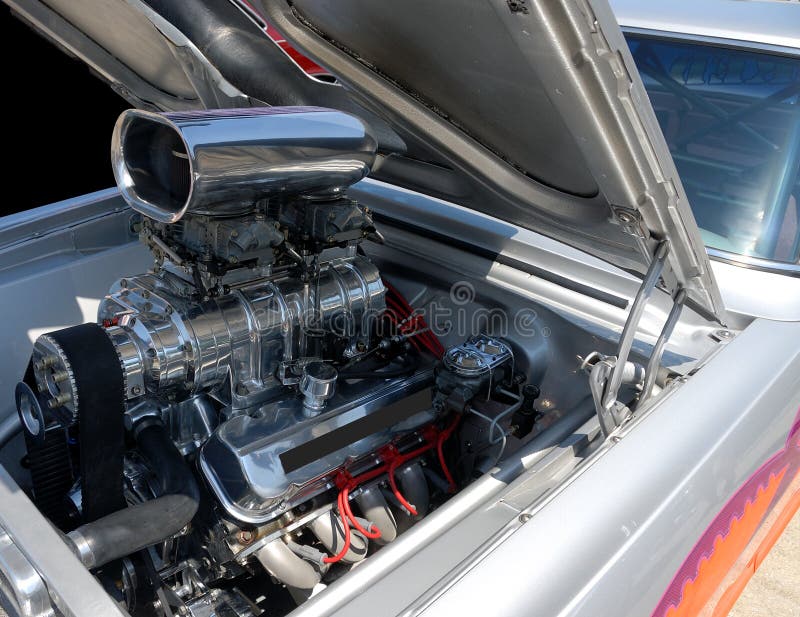 High Performance Car Engine Stock Photo - Image of mechanical, chrome ...