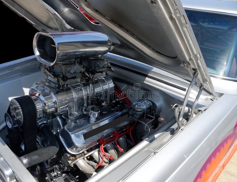 High Performance Car Engine Stock Photo - Image of mechanical, chrome ...
