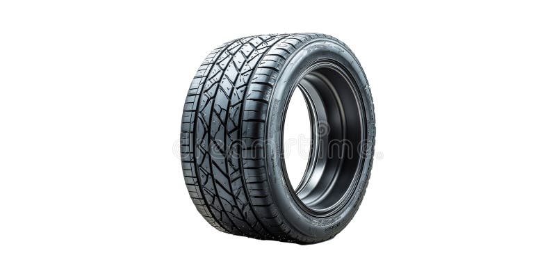 High-Performance Car Tire with Tread Pattern. Automotive Safety and ...