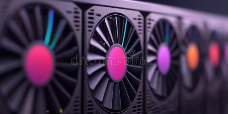 Computer CPU Cooling Radiator Motherboard Close-up Stock Image - Image ...