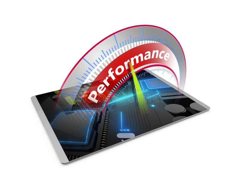 High Performance Computer Tablet Concept Stock Illustration ...