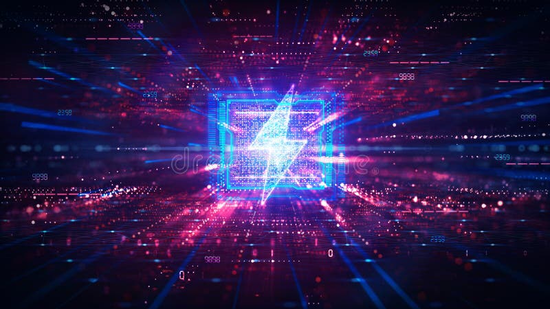 High-performance Computing - HPC - Conceptual Illustration Stock ...