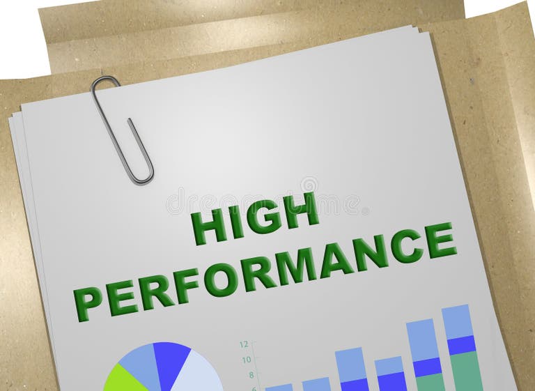 HIGH PERFORMANCE concept stock illustration. Illustration of modern ...