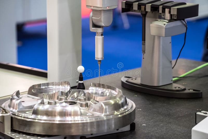 High-performance 5-axis CNC Machining Centre Stock Image - Image of ...
