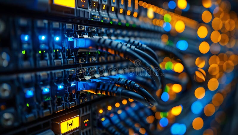 "High Performance Data Center and Network Devices - Dynamic Design Element in Stock Image" Stock ...