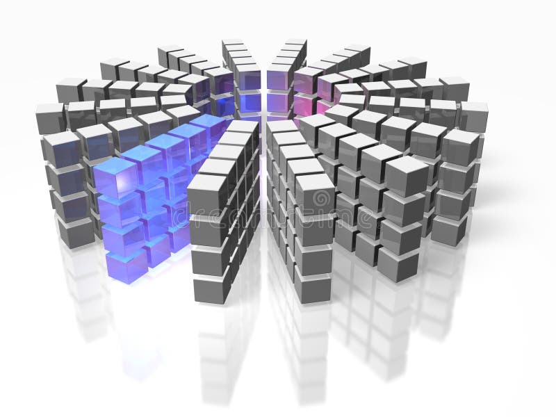 High Performance Database Array Stock Illustration - Illustration of ...