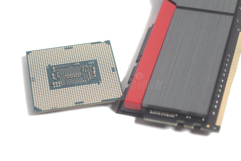 High Performance DDR4 Computer Memory RAM and Central Processing Stock Photo - Image of ddr4 ...