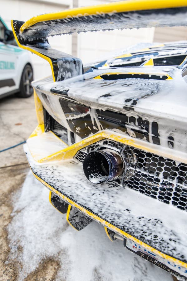 High Performance Fast Exotic Vehicle Getting Detailed Stock Photo ...