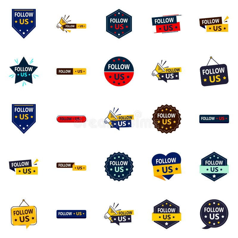 20 High-Performance Follow Us Graphic Elements for Instagram and ...