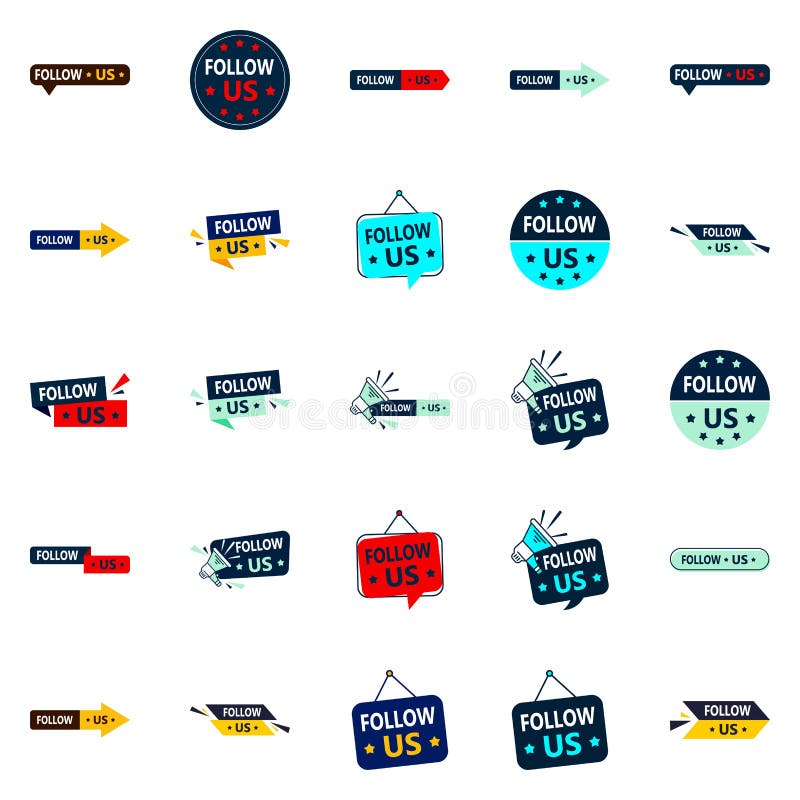 20 High-Performance Follow Us Graphic Elements for Instagram and ...