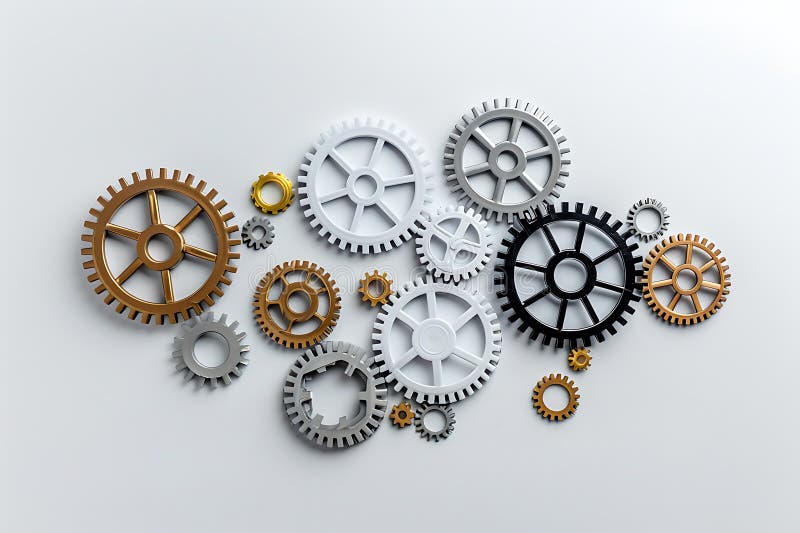 High-Performance Gear for Mechanical Systems Stock Illustration ...