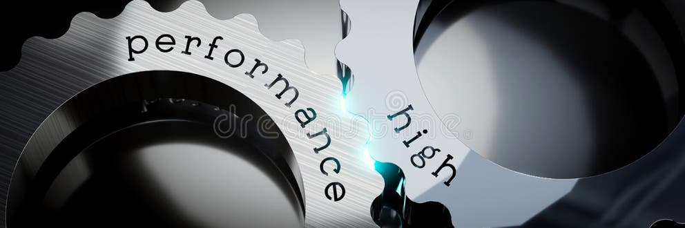 High Performance - Gears Concept - 3D Illustration Stock Photo - Image ...