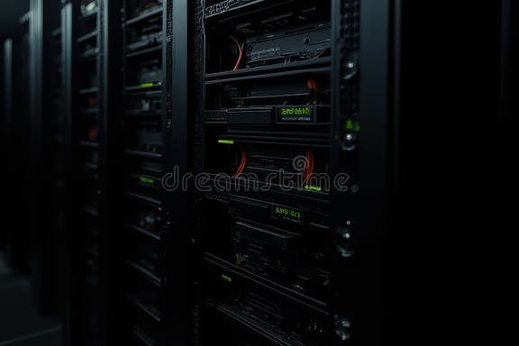 High-Performance GPU Servers Using NVIDIA A100 Stock Illustration ...