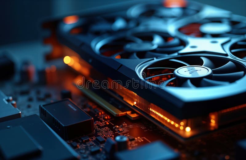 High Performance Graphics Card for Gaming, Crypto Mining. Modern Tech ...