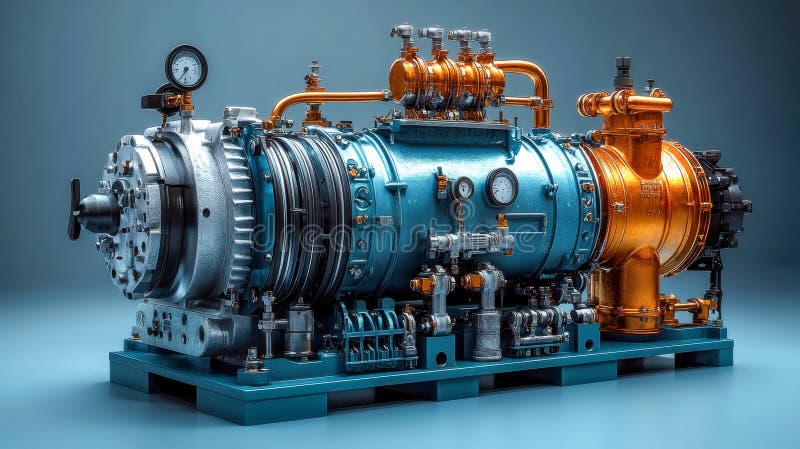 High-performance Industrial Compressor with Electric Motor, Essential ...