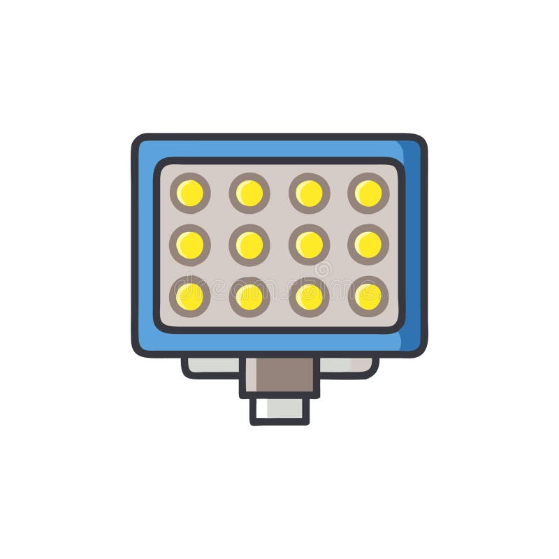 High-Performance LED Flash Module for Events Stock Illustration ...