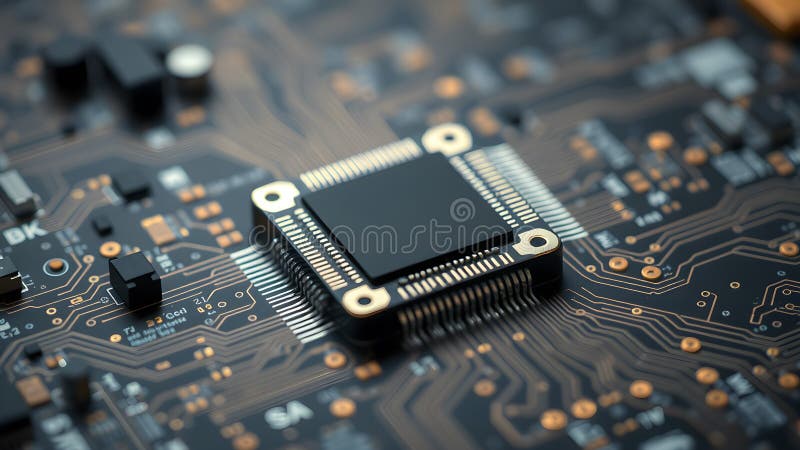High-Performance Microchip with Sleek Minimalist Design for Advanced ...