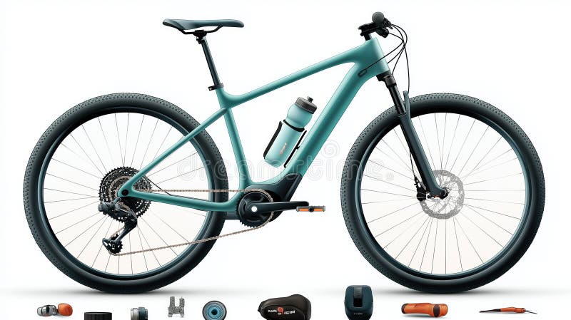 A High-performance Mountain Bike with Advanced Components Designed for ...