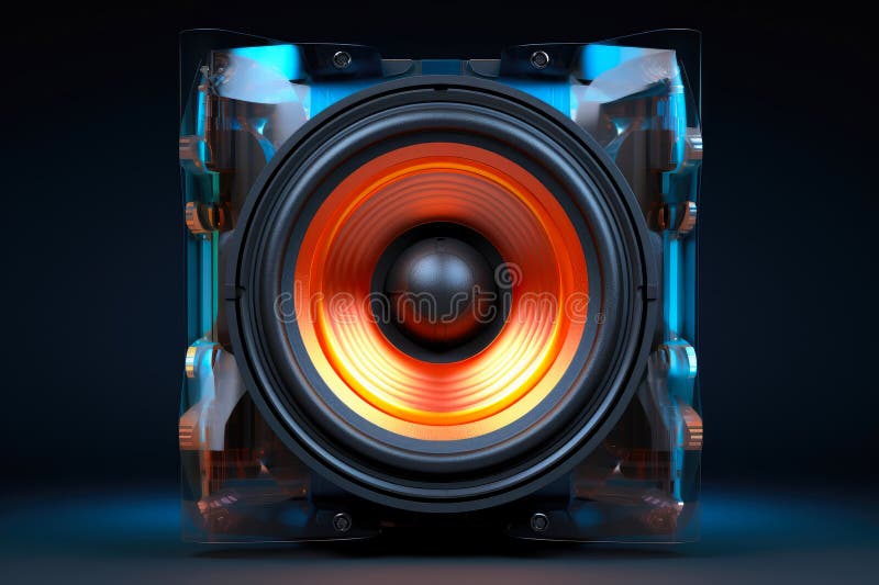 High-Performance Music Sound Speaker System. Stock Illustration ...