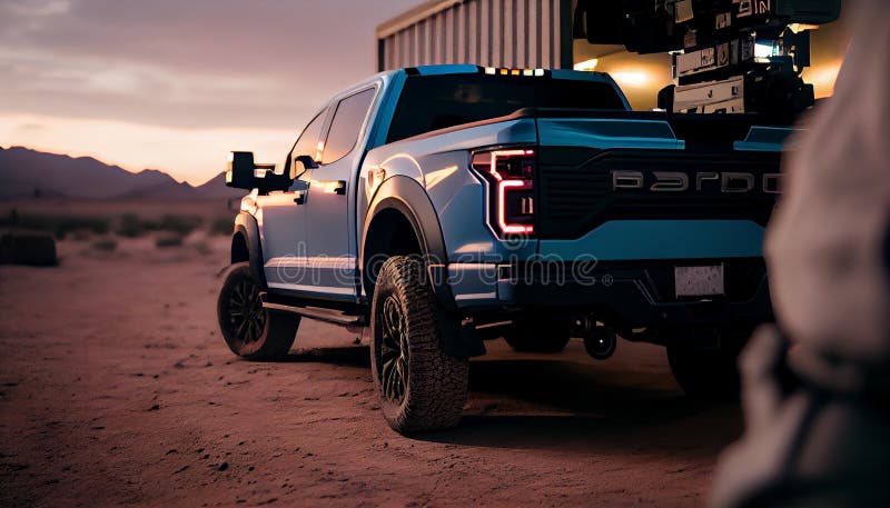 High Performance Pickup Truck Stock Illustration - Illustration of ...