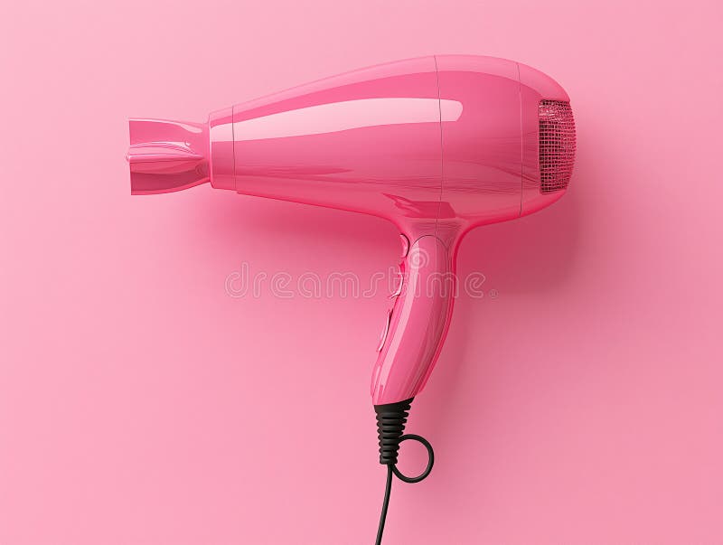 Elegant Pink Hair Dryer Professional Grade Styling Tool Stock ...