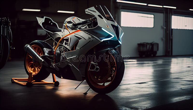 High Performance Superbike stock illustration. Illustration of racing ...