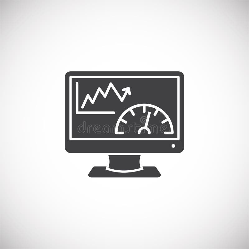 High Performance Related Icon on Background for Graphic and Web Design ...