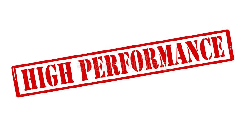 High performance stock vector. Illustration of text - 104333846