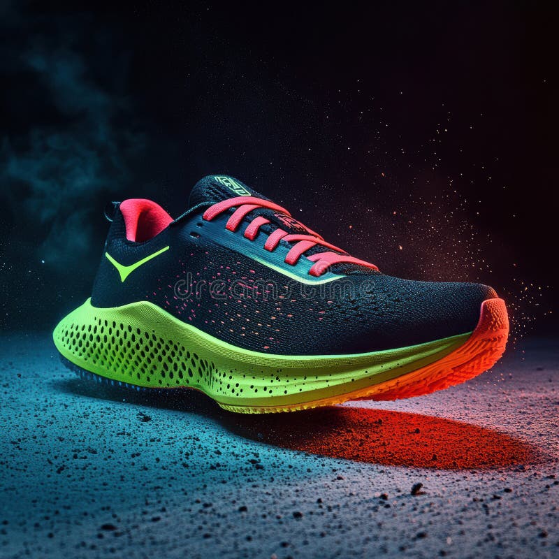 High Performance Running Shoe with Innovative Design for Athletes Stock ...