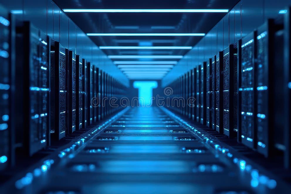 High-Performance Virtual Servers with Enhanced RAM Stock Illustration - Illustration of high ...