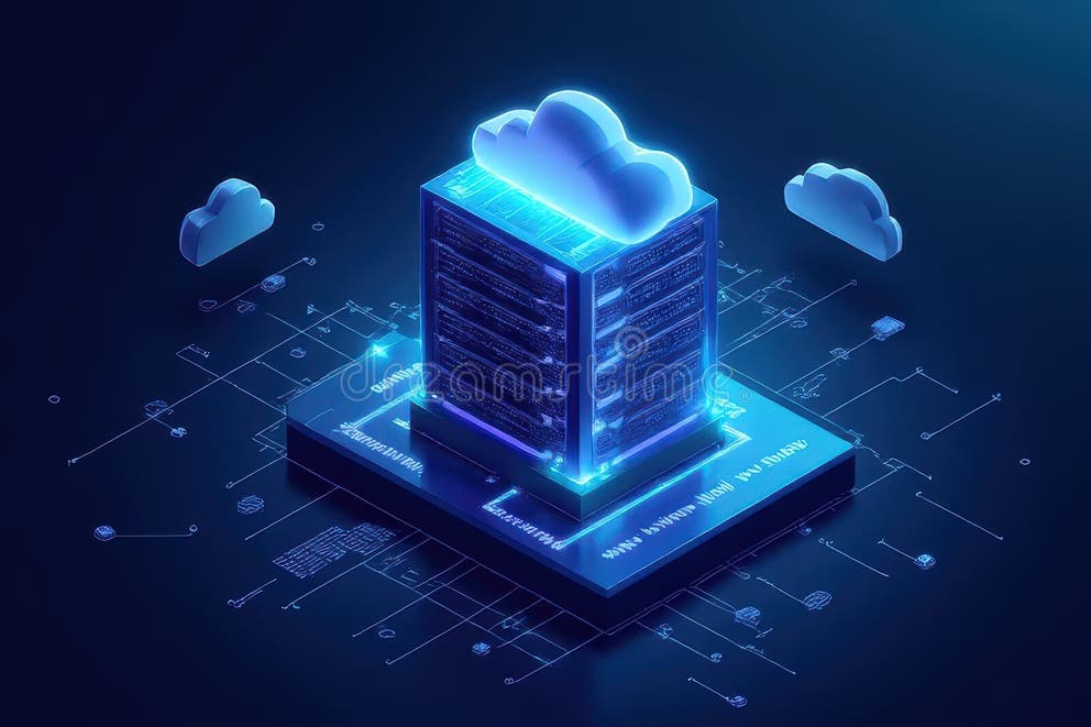 Optimized Cloud Virtualization Techniques Stock Illustration - Illustration of virtualization ...