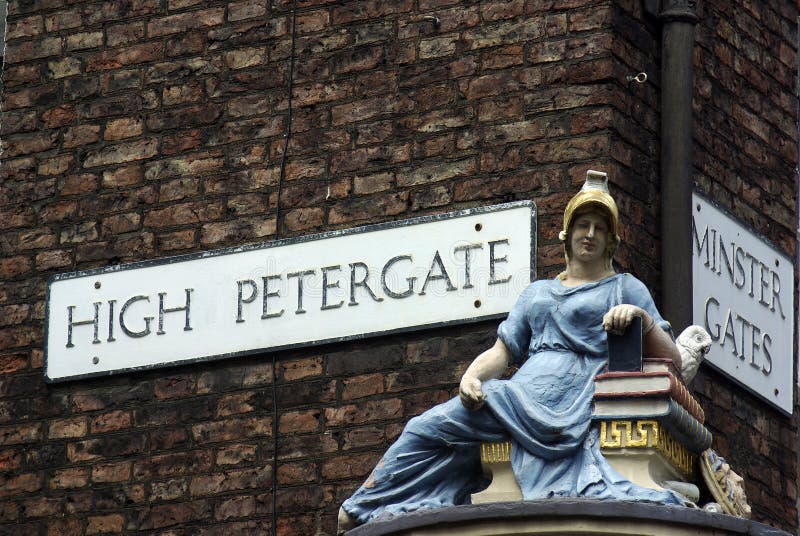 High Petergate in York stock photo. Image of centre, high - 45884418