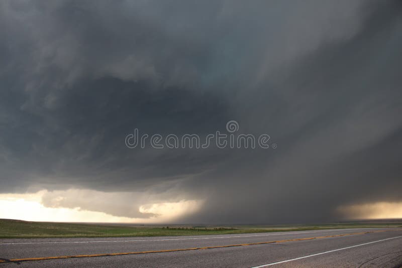 Supercell Storm Over the City Stock Image - Image of dark, graz: 60169667