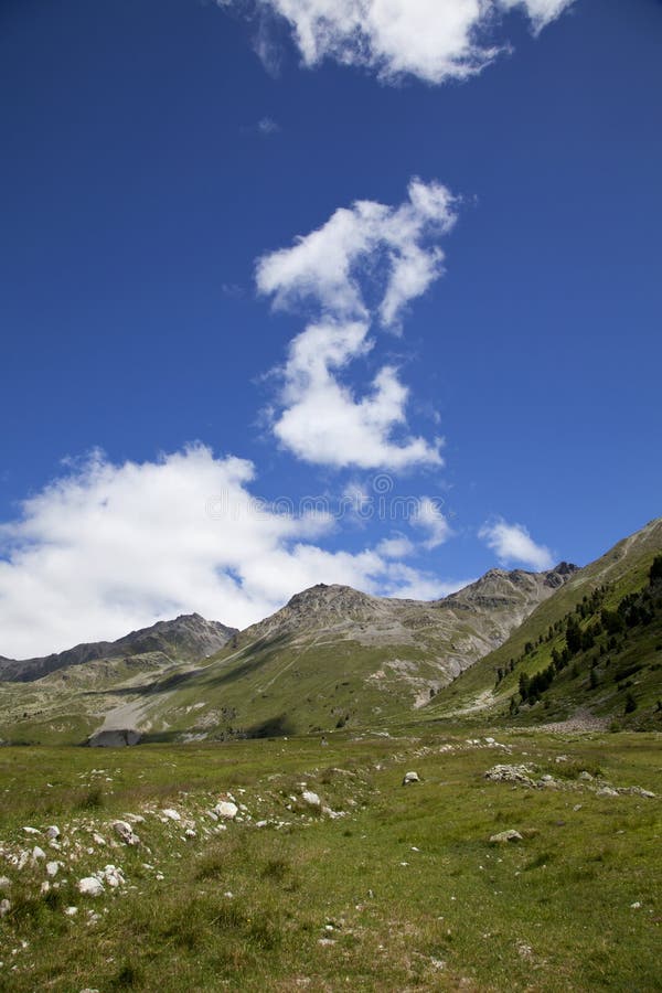High plateau in the alps stock photo. Image of clouds - 15411040