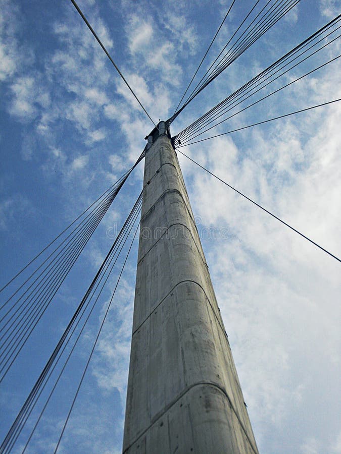 High pole stock image. Image of pole, support, high, crossing - 98522761