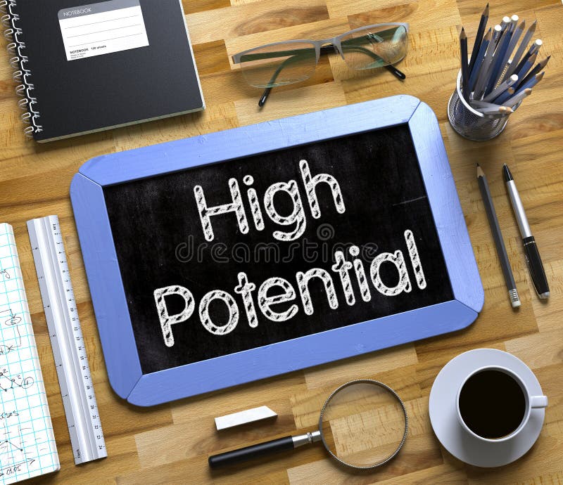 High Potential Drawn on White Wall. Stock Illustration - Illustration ... High Potential Drawn on White Wall. Stock Illustration - Illustration ...